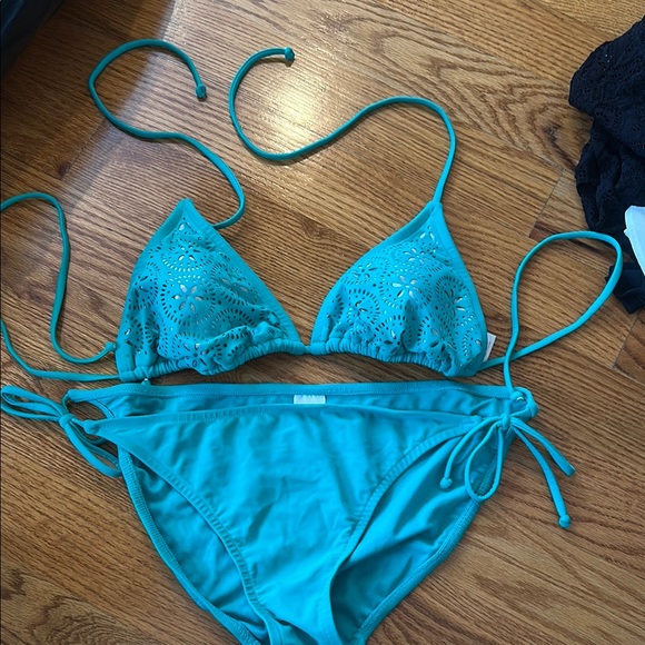 Xhilaration | Swim | Xhilaration Blue Bikini Set Swimwear | Poshmark